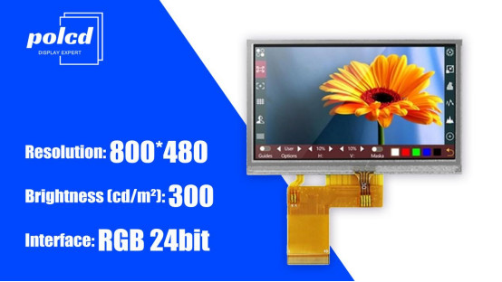 How about Polcd RGB 24 Bit 4.3 Inch Tft Lcd Display?
