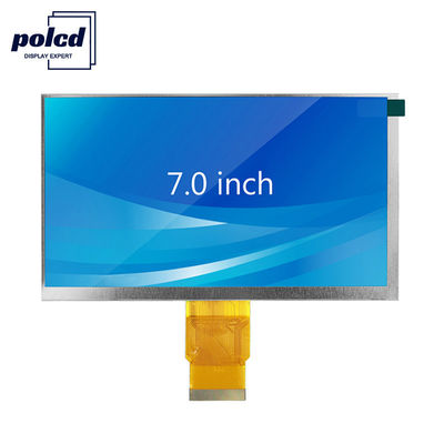 Polcd 300 Nit RoHS 7 Inch Tft Display 153.84mm Display Lcd Tft 6 O'Clock