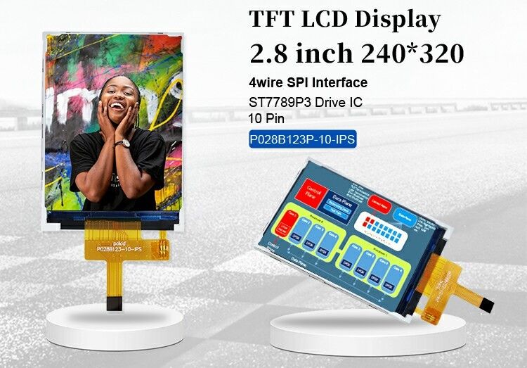 Polcd 2.8" 240*320 Resolution TFT Display 2.8 inch IPS Panel LCD Module ...