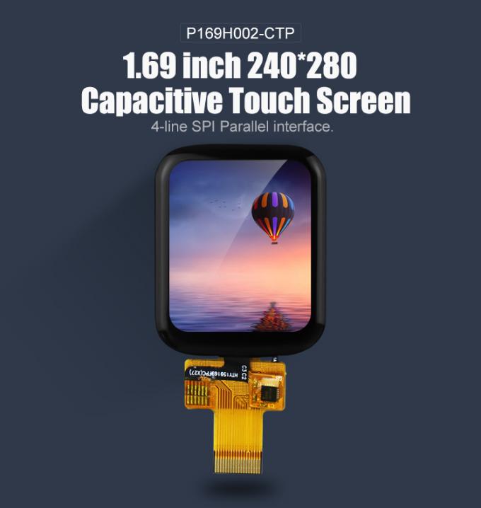 Polcd 1.69 Inch 240x240 Ips Lcd ST7789V Small Lcd Touch Screen 4 Line SPI