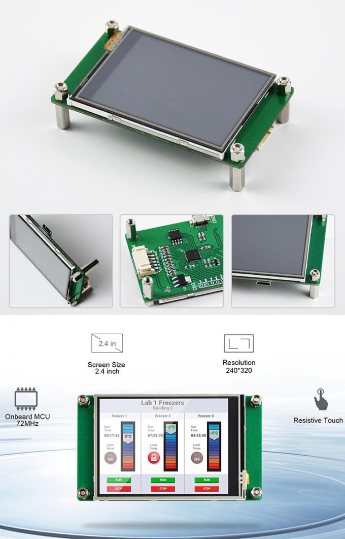 Polcd 2.4 inch TFT LCD Resistive Touch Screen Module 240*320 SPI Serial Port Display for arduino