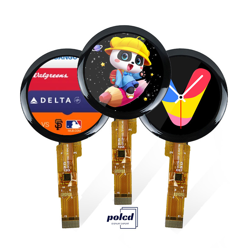 Polcd Small Round 1.28 Inch Lcd Screen 240*240 1.3 Inch Spi Interface ...