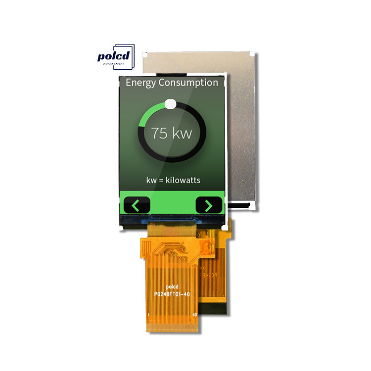 Polcd Full Color LCD Display Transflective 2.4 inch TFT SPI MCU 20 pin ...