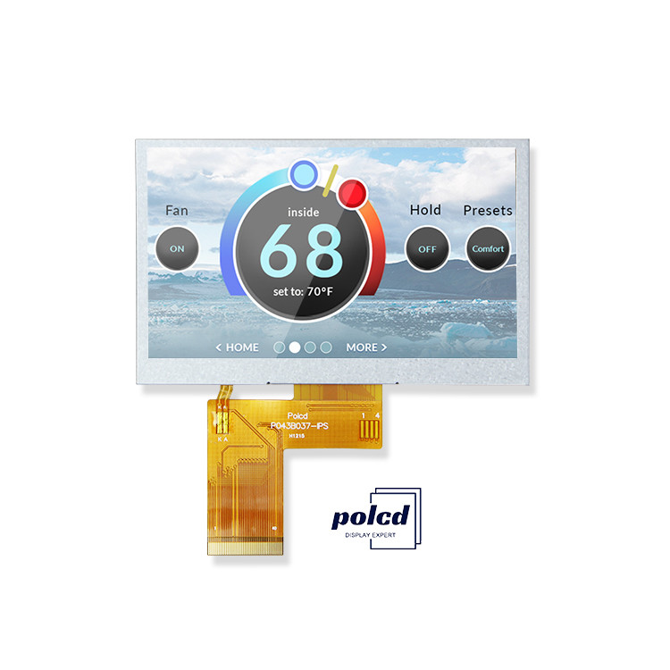 Polcd 4.3 Inch TFT LCD Module 480x272 NV3041A Drive IC 20pin IPS Wide View TFT LCD Display