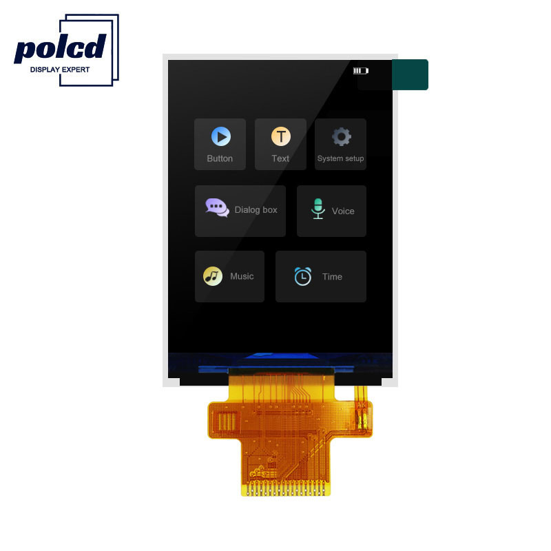 Polcd 18 Pin 2.4 Spi Tft Lcd Display ST7789V2 Tft Touch Screen Display
