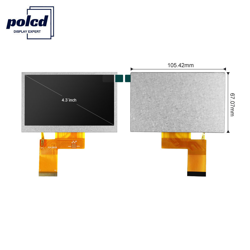 Polcd ST7262E43 4.3 Inch Capacitive Touch Screen 40 Pin Lcd 800x480 300 Nit