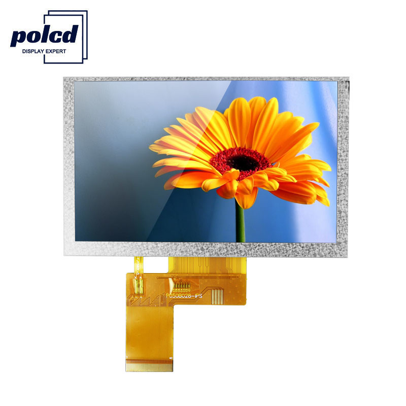 Polcd RoHS TFT IPS Display 300 Nit 5 Inch Touch Screen Display